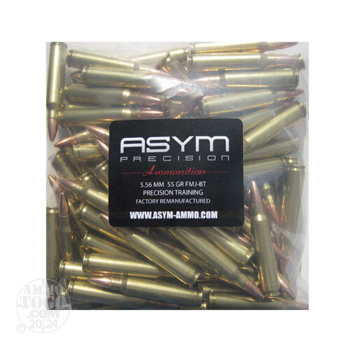 223 Remington Ammo - 100 Rounds of 55 Grain Full Metal Jacket (FMJ) by ...