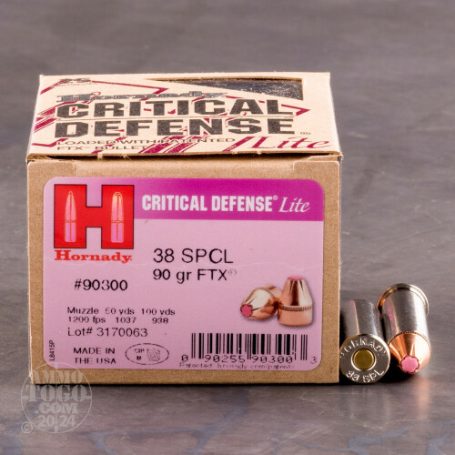 38 Special Jacketed Hollow-Point (JHP) Ammo for Sale by Hornady - 250 ...