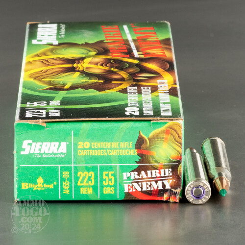 223 Remington Ammo - 200 Rounds of 55 Grain Polymer Tipped by Sierra ...