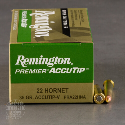 22 Hornet Polymer Tipped Ammo for Sale by Remington - 50 Rounds