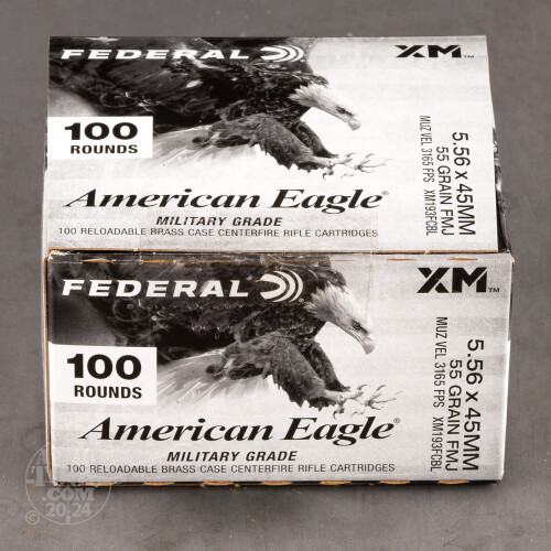Bulk Federal 5.56x45mm Ammo for Sale - 500 Rounds