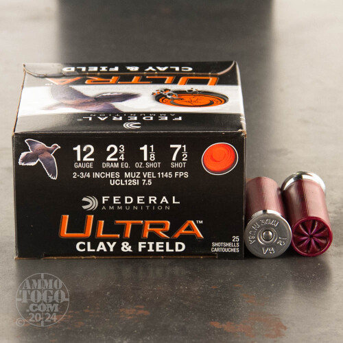 12 Gauge #7-1/2 Shot Ammo for Sale by Federal - 250 Rounds