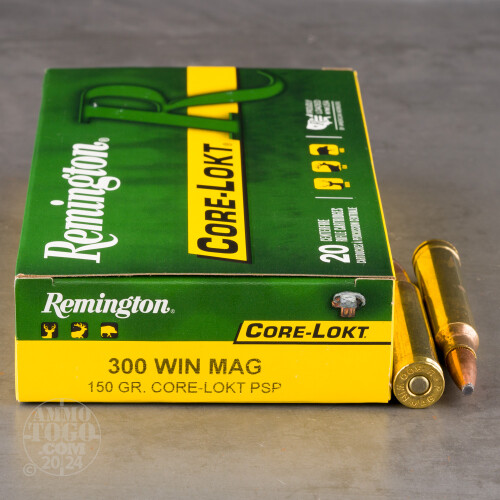 300 Winchester Magnum Ammo - 200 Rounds of 150 Grain Pointed Soft-Point ...