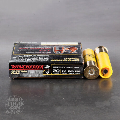 20 Gauge Sabot Slug Ammo for Sale by Winchester - 5 Rounds