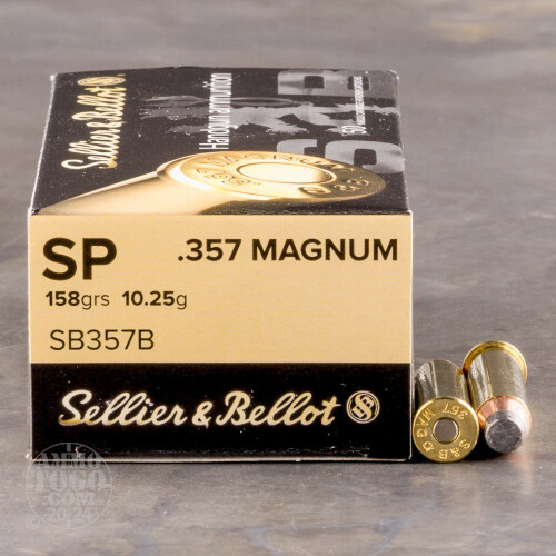 357 Magnum Ammunition for Sale. Sellier & Bellot 158 Grain Soft-Point ...