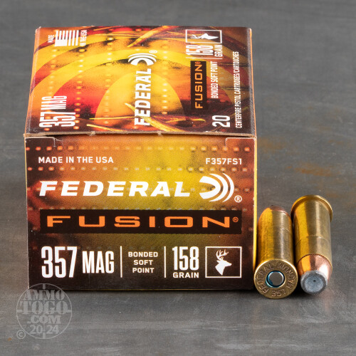 357 Magnum Soft-Point (SP) Ammo for Sale by Federal - 20 Rounds