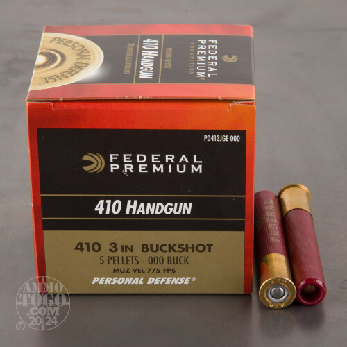410 Gauge Ammo - 200 Rounds of #000 Buck by Federal