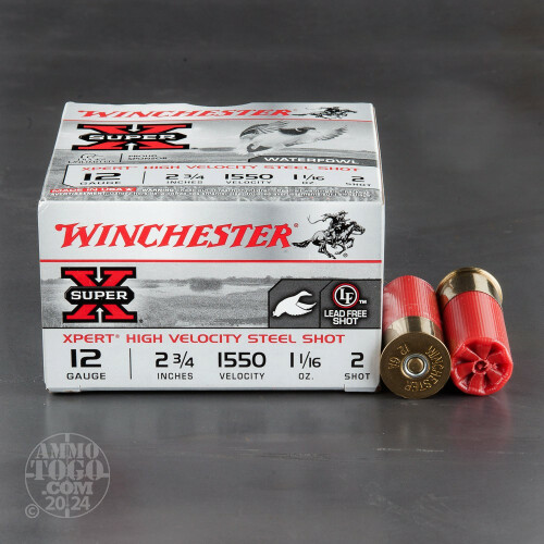 12 Gauge #2 Shot Ammo for Sale by Winchester - 25 Rounds
