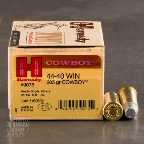 44-40 WCF Lead Flat Nose Ammo for Sale by Hornady - 20 Rounds