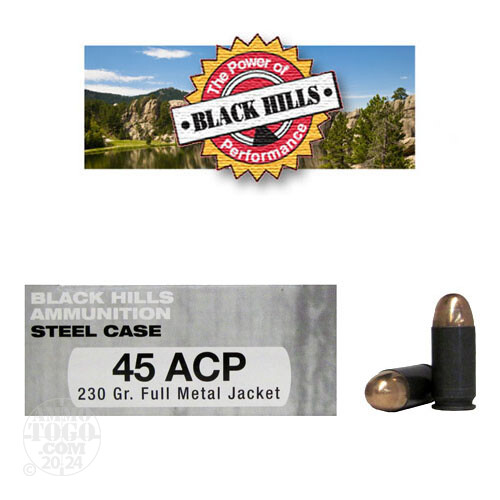 45 ACP (Auto) Ammo - 50 Rounds of 230 Grain Full Metal Jacket (FMJ) by ...