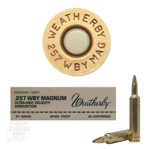 257 Weatherby Magnum Ammo