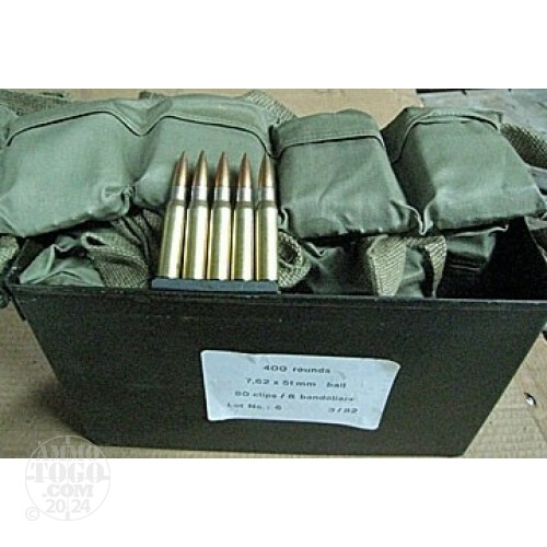 308 Winchester (7.62X51) Ammunition for Sale. Military Surplus 147 ...