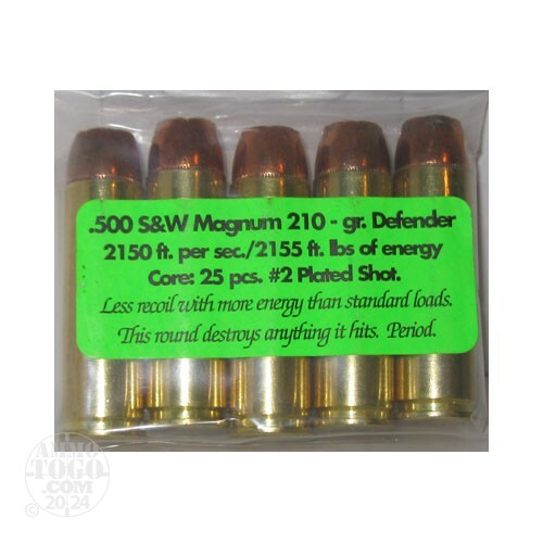 500 S&W Magnum Ammunition for Sale. Magsafe Ammo 210 Grain Jacketed ...