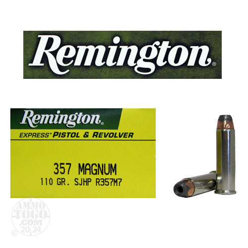 357 Magnum Ammo - 50 Rounds of 110 Grain Semi-Jacketed Hollow-Point ...