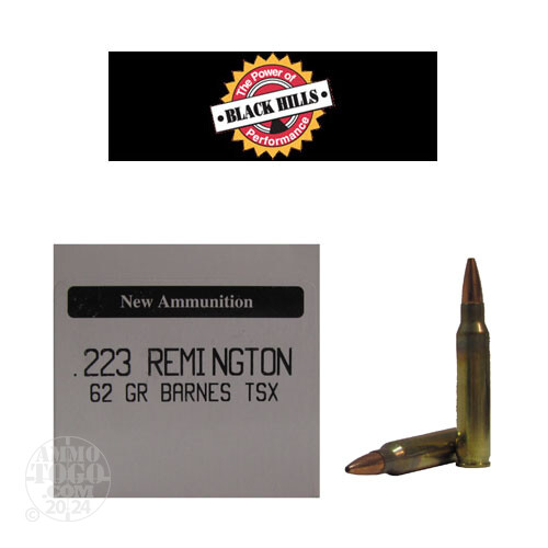 223 Remington Hollow Point Ammo for Sale by Black Hills Ammunition - 50 ...