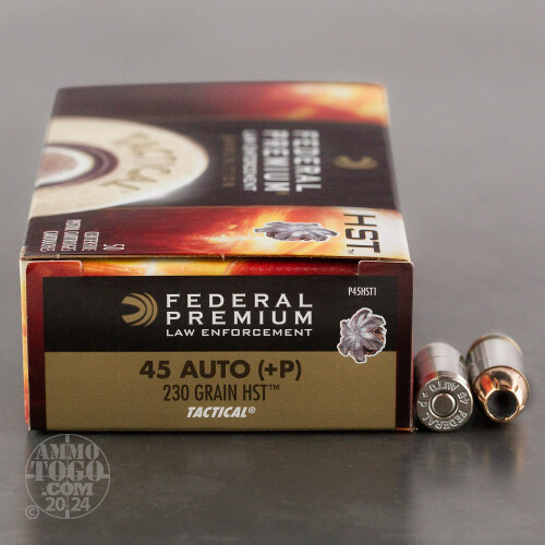 45 ACP (Auto) Jacketed Hollow-Point (JHP) Ammo for Sale by Federal - 50 ...