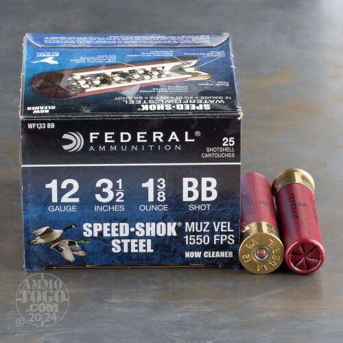 12 Gauge Ammo - 250 Rounds of 1-1/8 oz. BB Shot by Federal