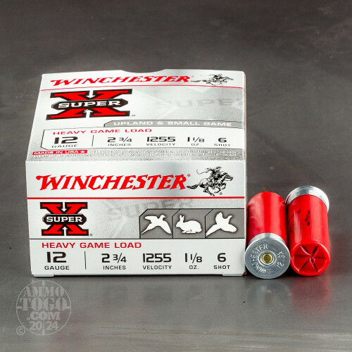 12 Gauge #6 Shot Ammo for Sale by Winchester - 250 Rounds