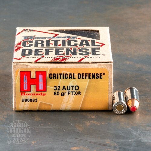 32 Auto (ACP) Flex Tip (FTX) Ammo for Sale by Hornady - 250 Rounds