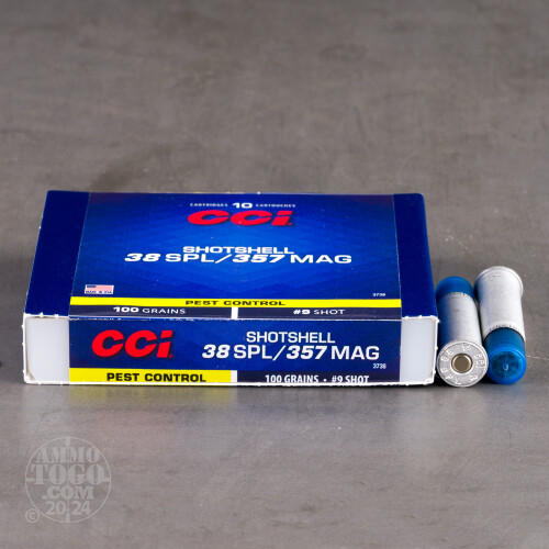 38 Special Ammunition for Sale. CCI 100 Grain #9 Shot - 10 Rounds