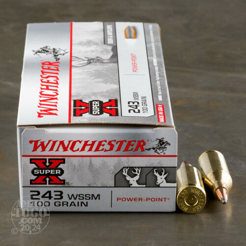 243 WSSM Power-Point (PP) Ammo for Sale by Winchester - 20 Rounds