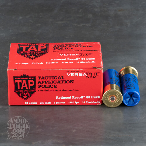 12 Gauge #00 Buck Ammo for Sale by Hornady - 100 Rounds