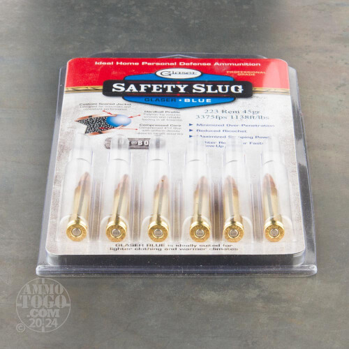 223 Remington Ammunition for Sale. Glaser Safety Slug 45 Grain Rifled ...