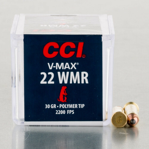 22 Magnum (WMR) Ammo - 50 Rounds of 30 Grain Polymer Tipped by CCI