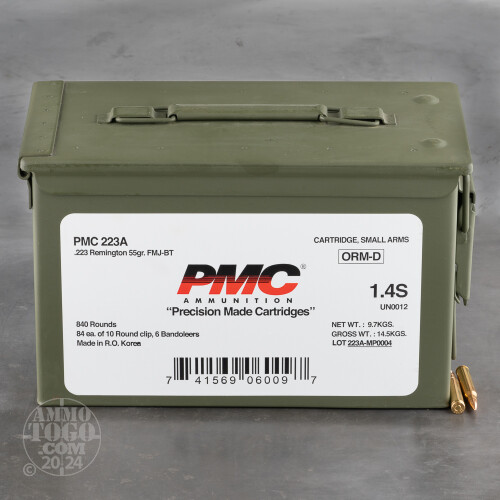 Bulk PMC 223 Remington Ammo for Sale - 840 Rounds