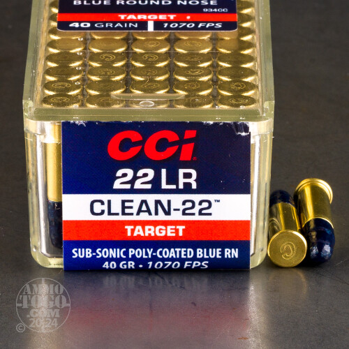 22 Long Rifle (LR) Lead Round Nose (LRN) Ammo for Sale by CCI - 100 Rounds