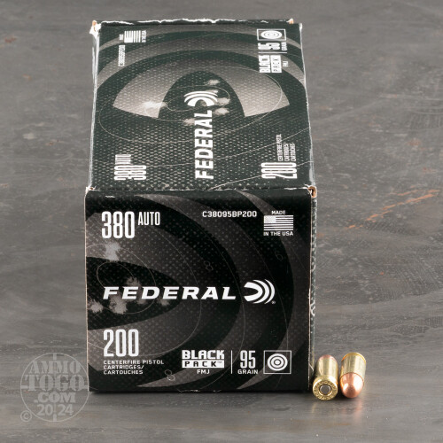 Bulk Federal 380 Auto (ACP) Ammo for Sale - 800 Rounds