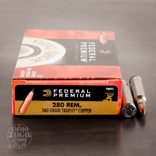 280 Remington Solid Copper Hollow Point (SCHP) Ammo for Sale by Federal ...