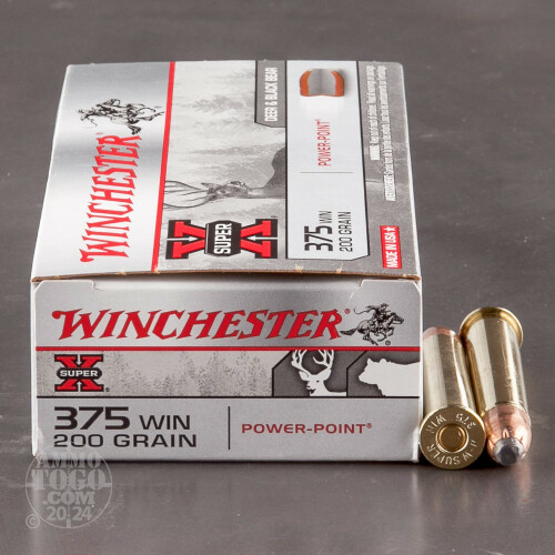 375 Winchester Ammo - 20 Rounds of 200 Grain Power-Point (PP) by Winchester
