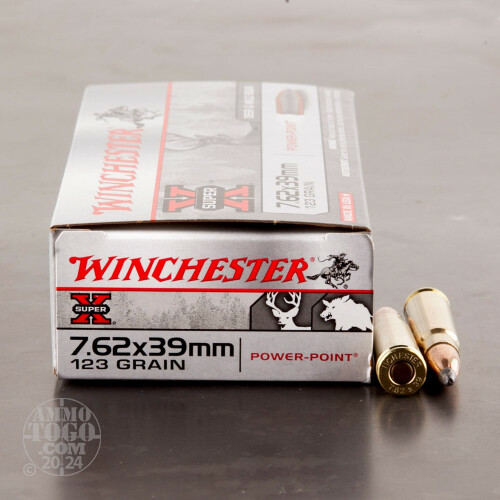 7.62X39 Soft-Point (SP) Ammo for Sale by Winchester - 200 Rounds