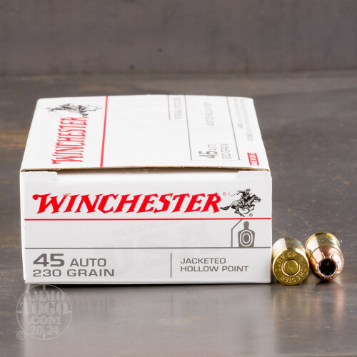 45 ACP (Auto) Jacketed Hollow-Point (JHP) Ammo for Sale by Winchester ...