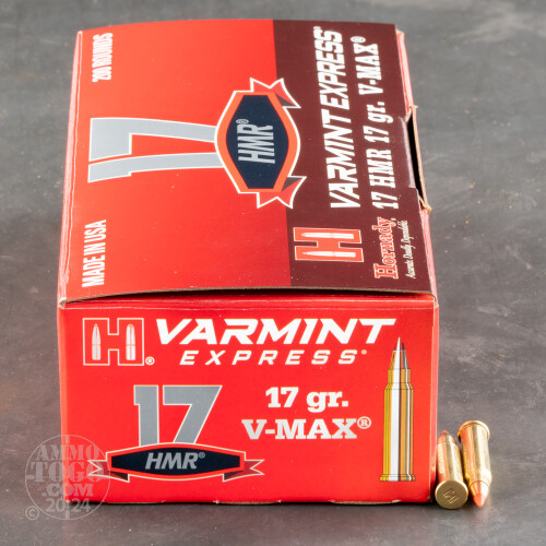 17 HMR Ammo - 200 Rounds of 17 Grain V-MAX by Hornady