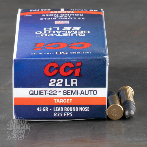 22 Long Rifle (LR) Lead Round Nose (LRN) Ammo for Sale by CCI - 50 Rounds