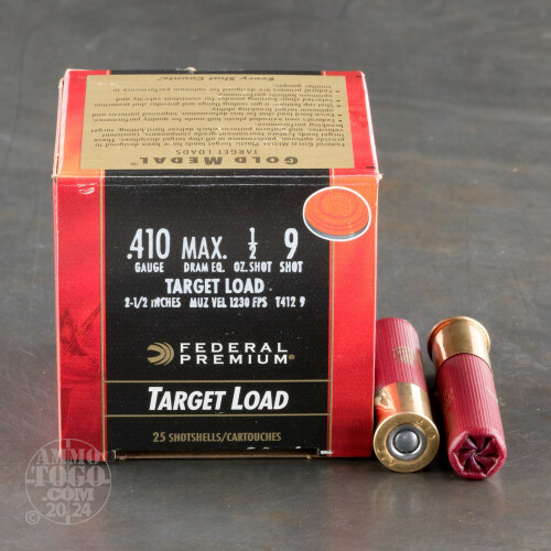 410 Gauge #9 Shot Ammo for Sale by Federal - 25 Rounds
