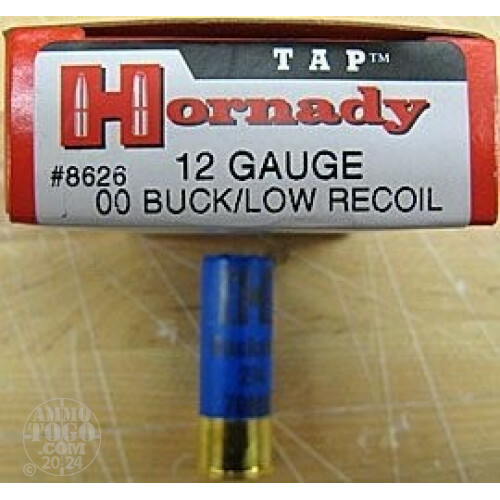12 Gauge Ammo - 25 Rounds of #00 Buck by Hornady