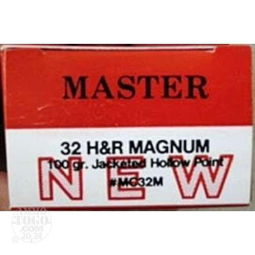 32 H&R Magnum Ammunition for Sale. Master Cartridge 100 Grain Jacketed ...