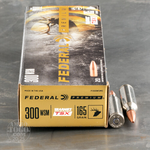 300 Win Short Mag TSX Ammo for Sale by Federal - 20 Rounds
