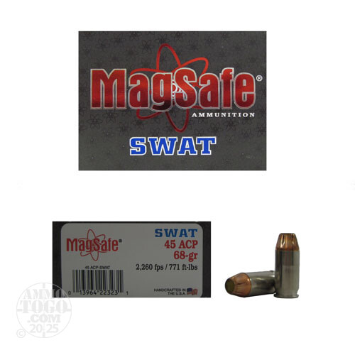 45 ACP (Auto) Ammunition for Sale. Magsafe Ammo 68 Grain Jacketed ...