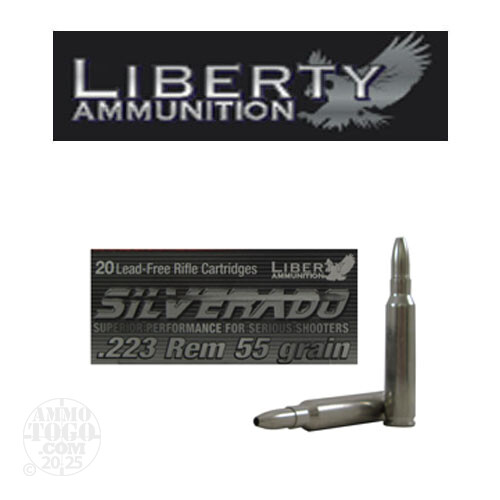 223 Remington Ammo - 20 Rounds of 55 Grain Pre-Fragmented by Liberty ...