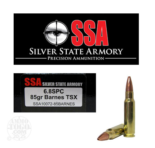 6.8 SPC Hollow Point Ammo for Sale by Silver State Armory - 200 Rounds