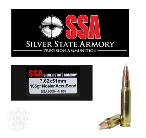 308 Winchester (7.62X51) Ammunition for Sale. Silver State Armory 165 ...