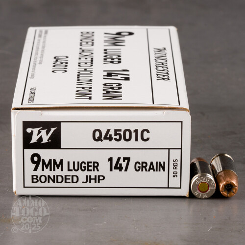 Cheap 9mm Luger (9x19) ammo - Bulk Winchester Jacketed Hollow-Point ...