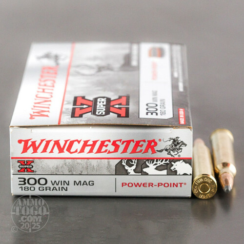 300 Winchester Magnum Ammunition for Sale. Winchester 180 Grain Power-Point (PP) - 20 Rounds