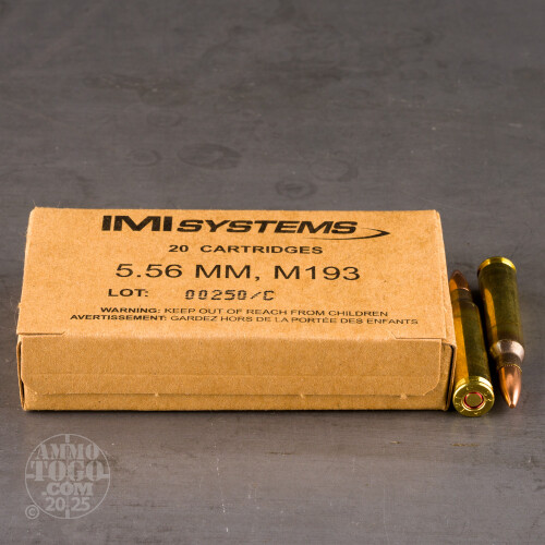 Bulk Israeli Military Industries 5.56x45mm Ammo for Sale - 500 Rounds