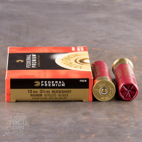 12 Gauge #00 Buck Ammo for Sale by Federal - 5 Rounds