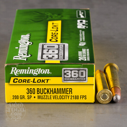 360 Buckhammer Ammo - 20 Rounds of 200 Grain Soft-Point (SP) by Remington